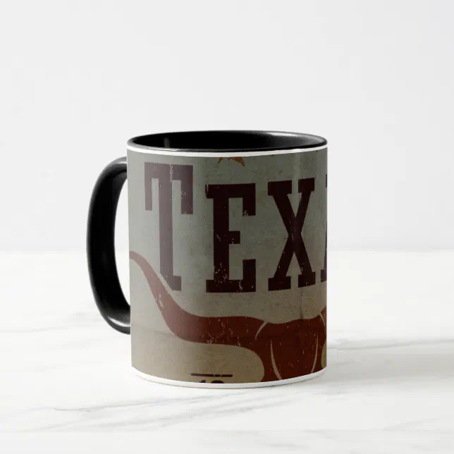 Vintage Texas Cowboy Mug | Zazzle