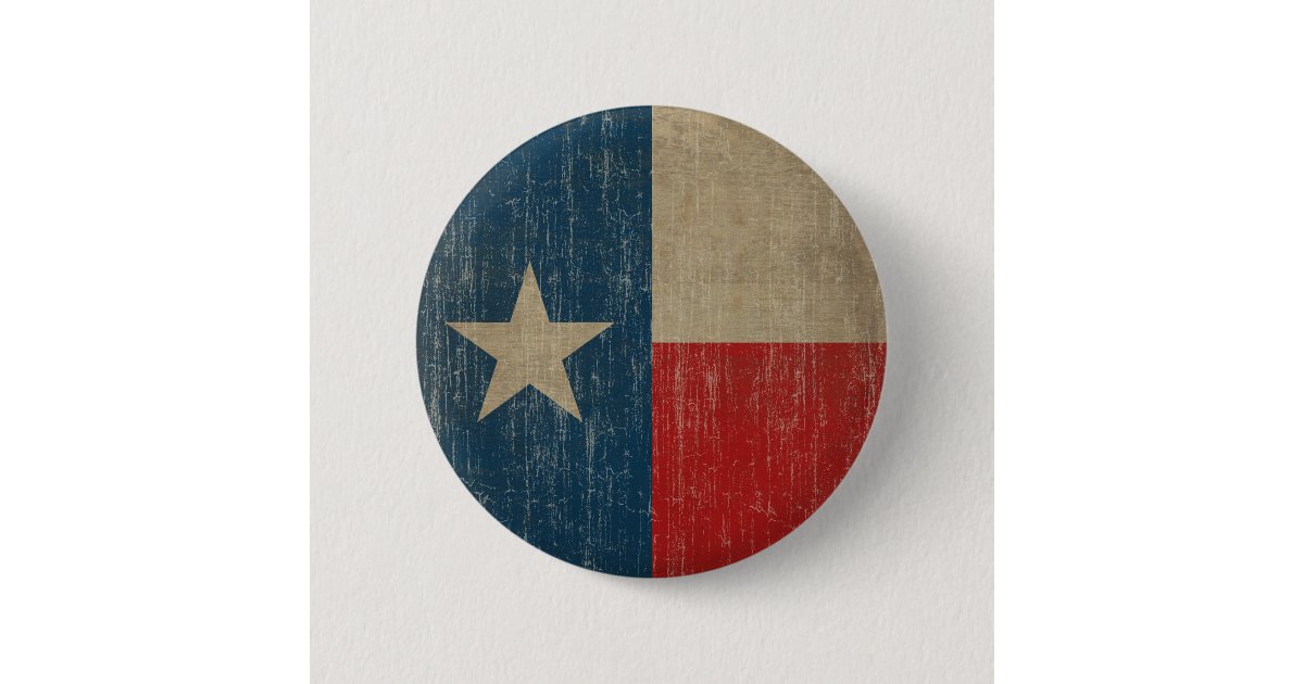 Vintage Texas Flag Pinback Button | Zazzle