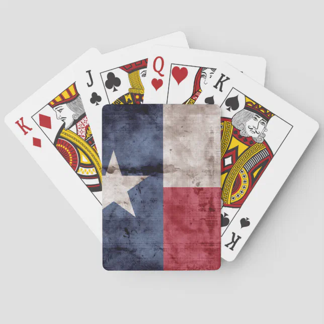 Vintage Texas Flag Playing Cards | Zazzle
