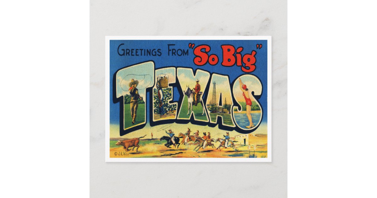 Vintage Texas Postcard | Zazzle