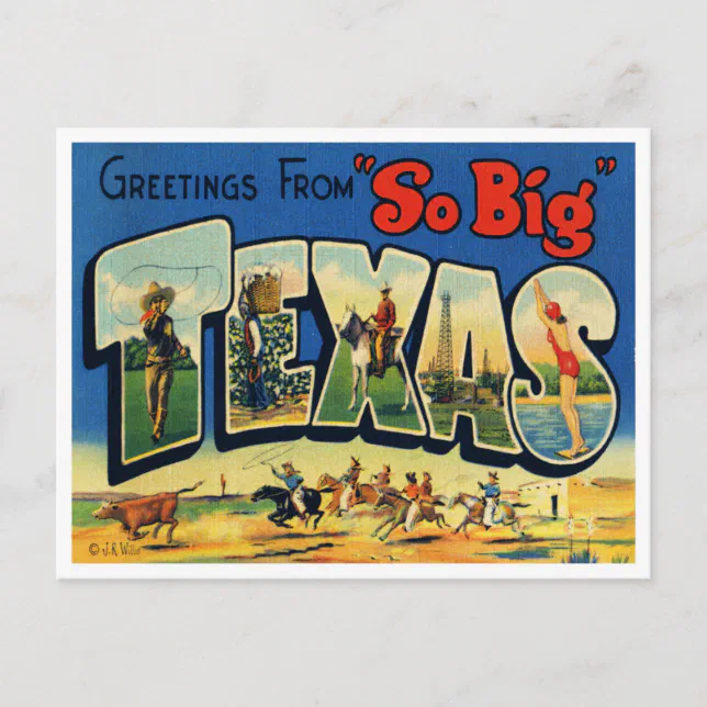 Vintage Texas Postcard | Zazzle
