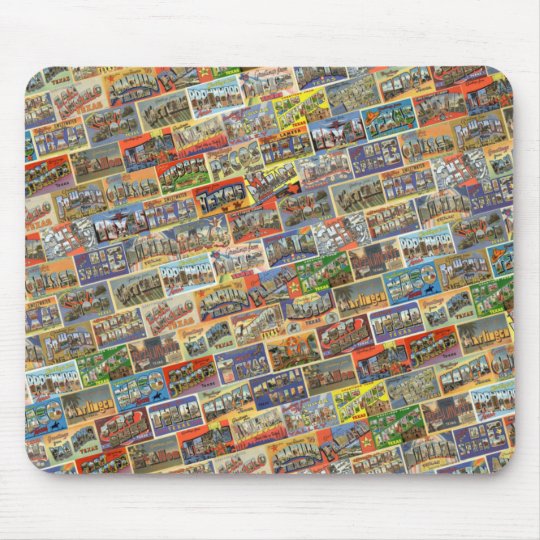 Vintage Texas Postcard Mousepad | Zazzle.com