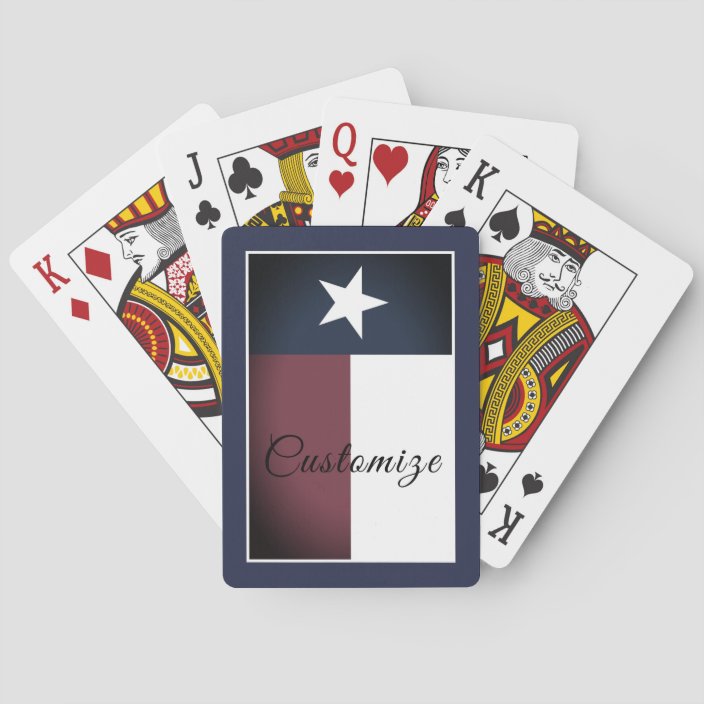 Vintage Texas state flag custom playing cards gift | Zazzle.com