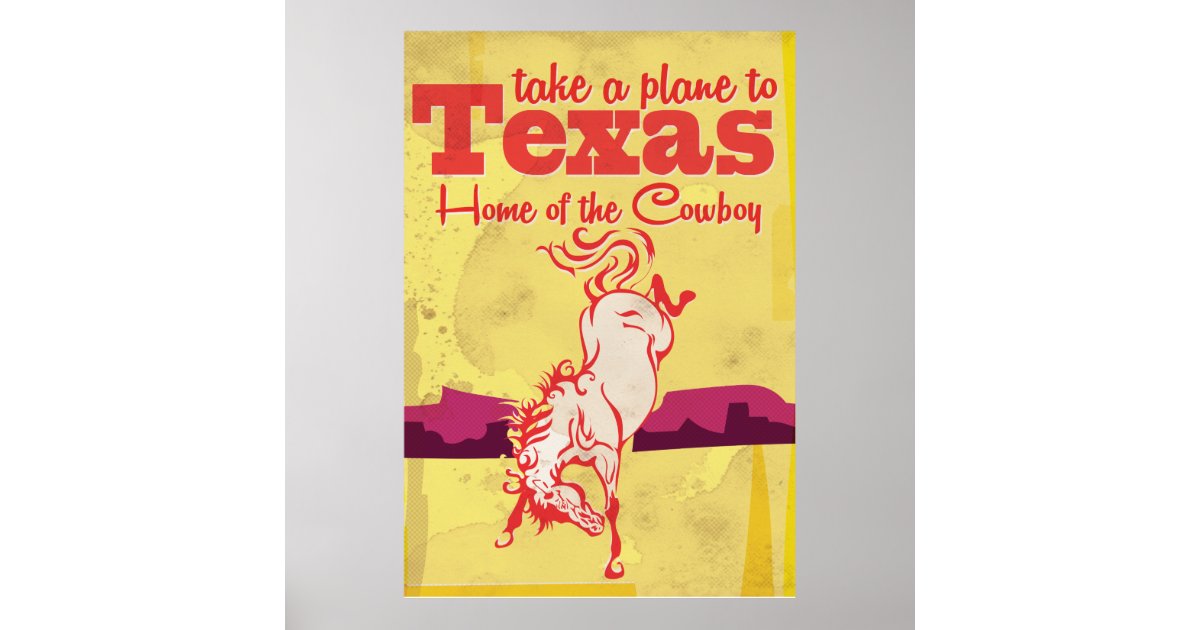 Vintage Texas Travel Poster | Zazzle