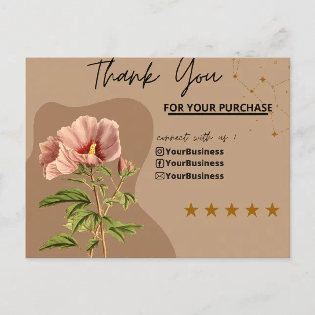 vintage thank you card | Zazzle
