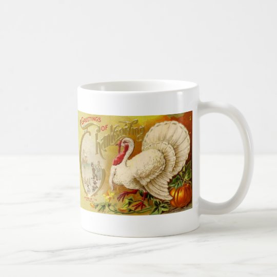 Vintage Thanksgiving Turkey Mug | Zazzle.com