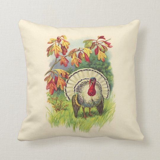 Vintage Thanksgiving Turkey pillow | Zazzle.com