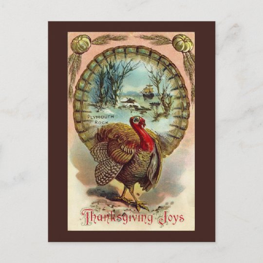 Vintage Thanksgiving Turkey Postcard | Zazzle.com