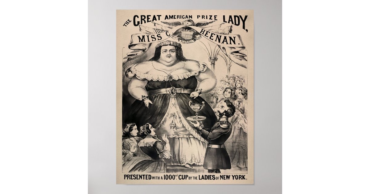 Vintage "The Fat Lady" Poster | Zazzle