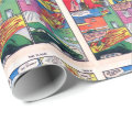 Vintage The Flame Superhero Comic Book Villain Wrapping Paper | Zazzle