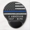 Vintage Thin Blue Line Personalized Police Officer Gel Mouse Pad | Zazzle