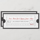 Vintage Ticket Invitation - Punch Card | Zazzle