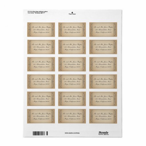 Vintage Ticket Label | Zazzle