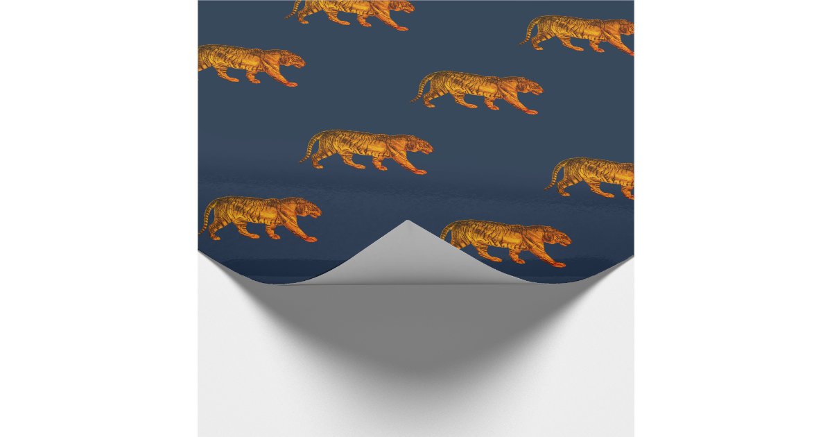 Vintage Tiger Wrapping Paper | Zazzle