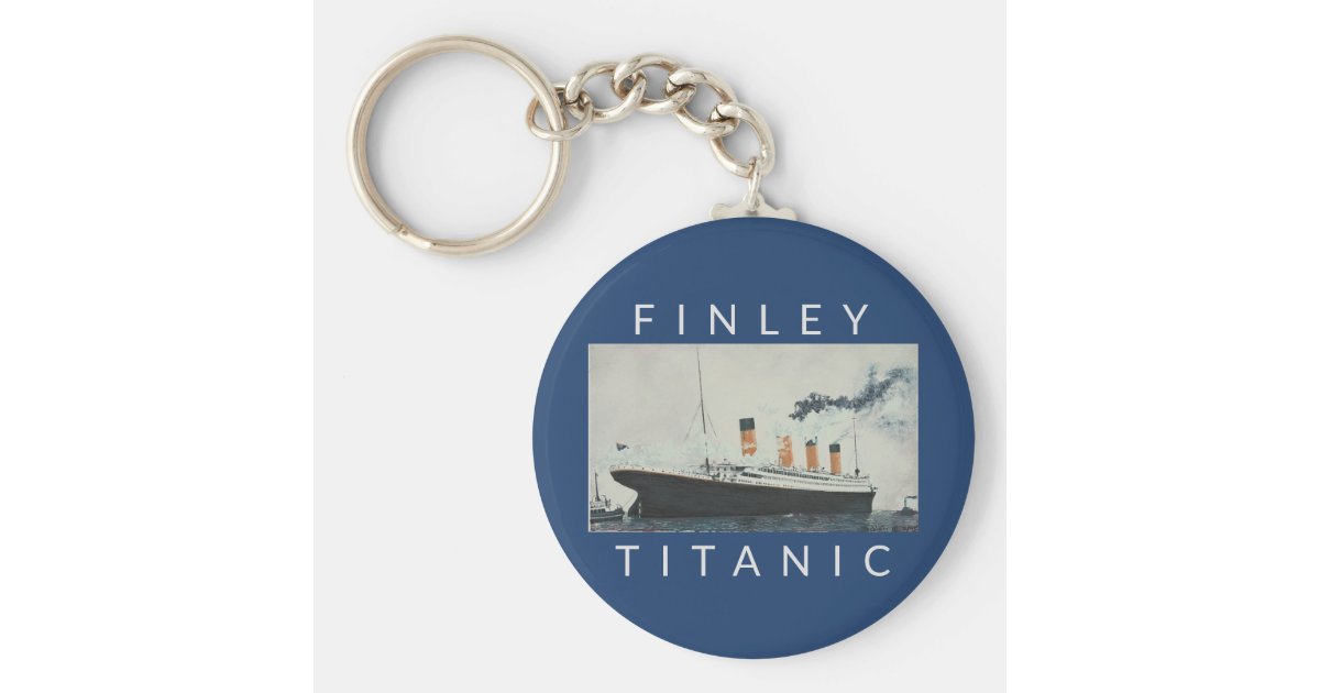 VINTAGE TITANIC NAME PURPLE RED BLUE KEYCHAIN | Zazzle.com