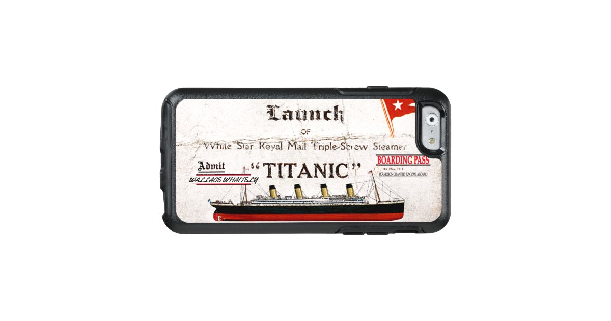 Vintage Titanic Ticket Otterbox iPhone Case | Zazzle