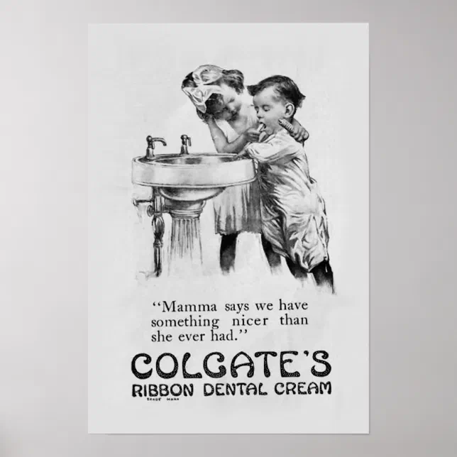 Vintage Toothpaste Poster | Zazzle