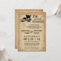 Vintage Top Hat Wedding Invitations | Zazzle