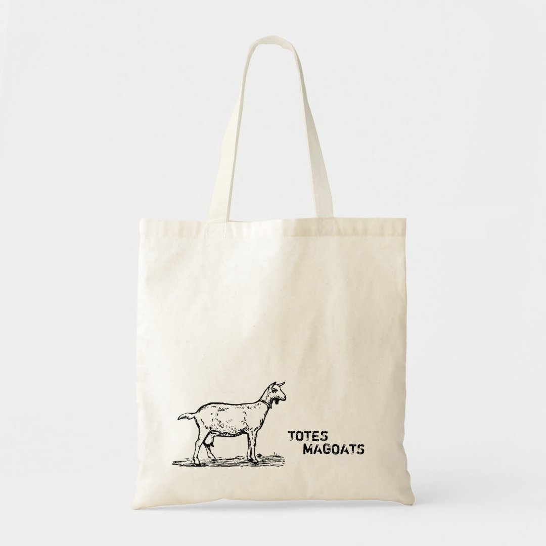 Vintage Totes Magoats Tote Bag | Zazzle