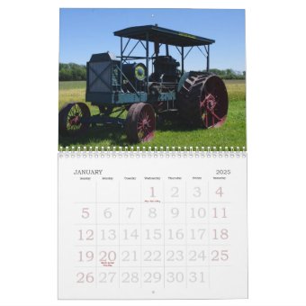 VINTAGE TRACTORS CALENDAR | Zazzle