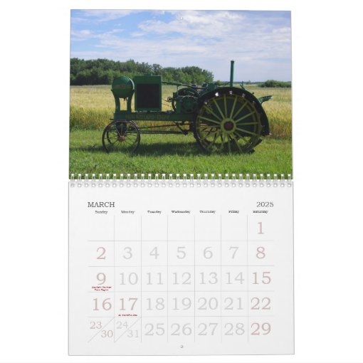 VINTAGE TRACTORS CALENDAR | Zazzle