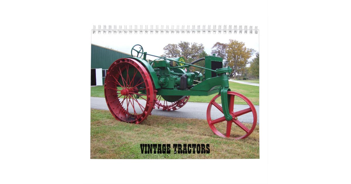 VINTAGE TRACTORS CALENDAR | Zazzle