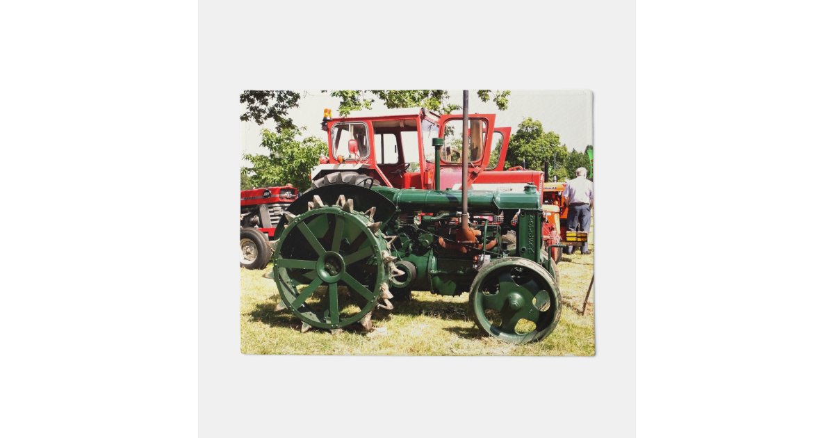 VINTAGE TRACTORS DOORMAT | Zazzle