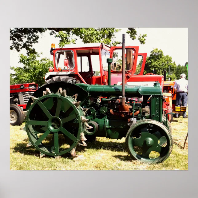 VINTAGE TRACTORS POSTER | Zazzle