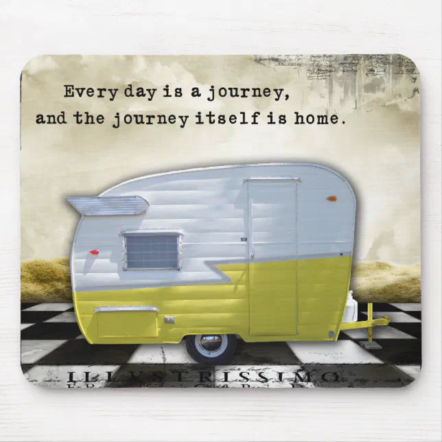 Vintage Trailer Shasta Journey Mouse Pad | Zazzle