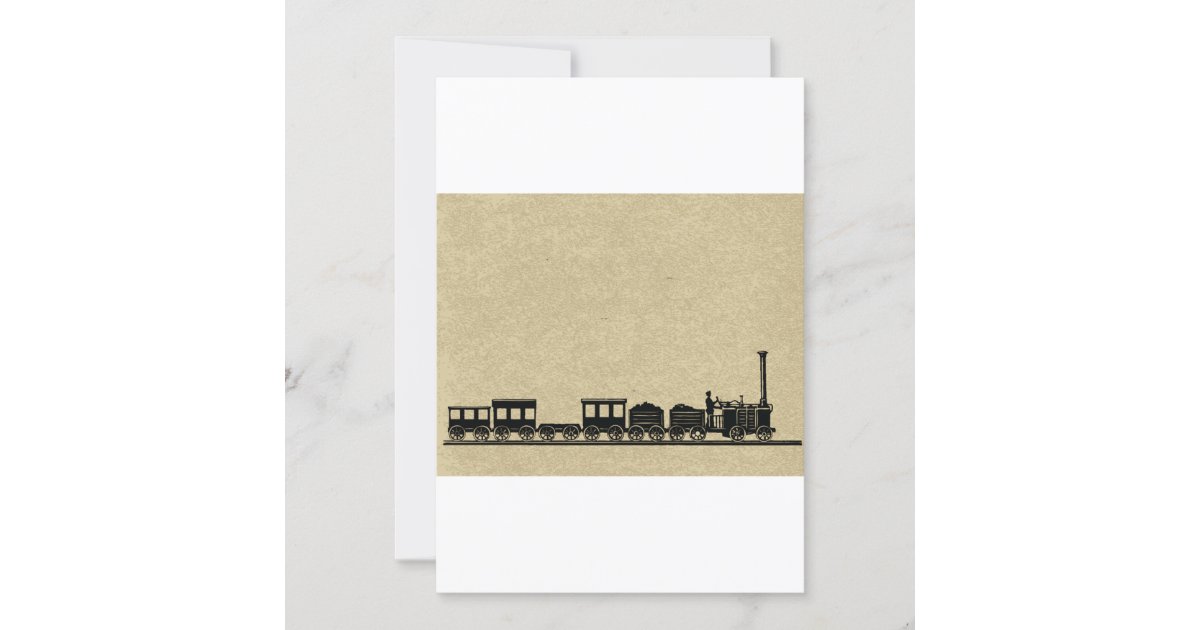 Vintage Train Invitations | Zazzle
