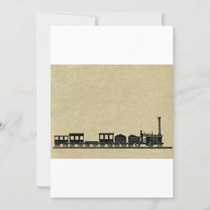 Vintage Train Invitations | Zazzle
