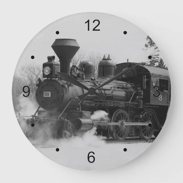 Vintage Train Locomotive Clock | Zazzle