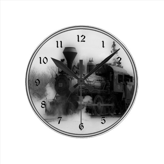 Vintage Train Locomotive Clock | Zazzle.com