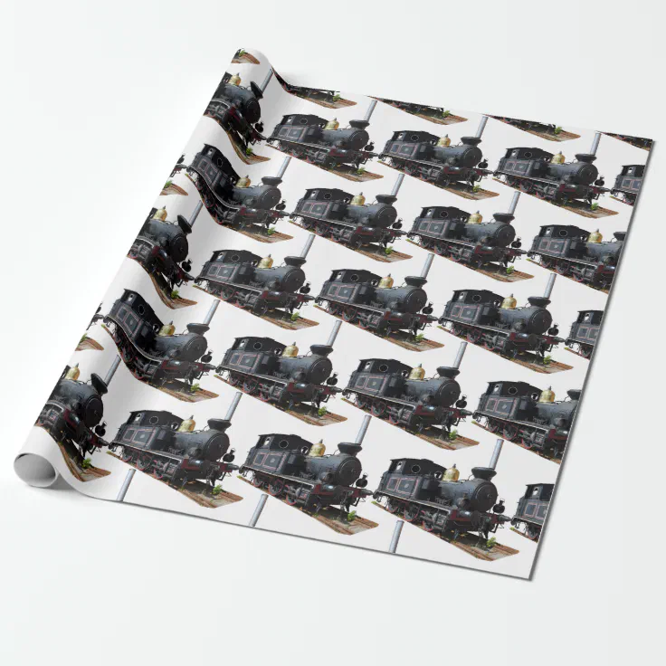 Vintage Train Pattern Wrapping Paper | Zazzle