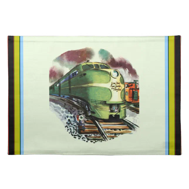 Vintage Train Placemat | Zazzle