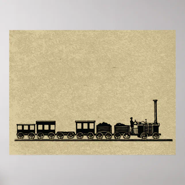 Vintage Train Poster | Zazzle