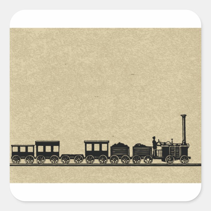 Vintage Train Stickers | Zazzle