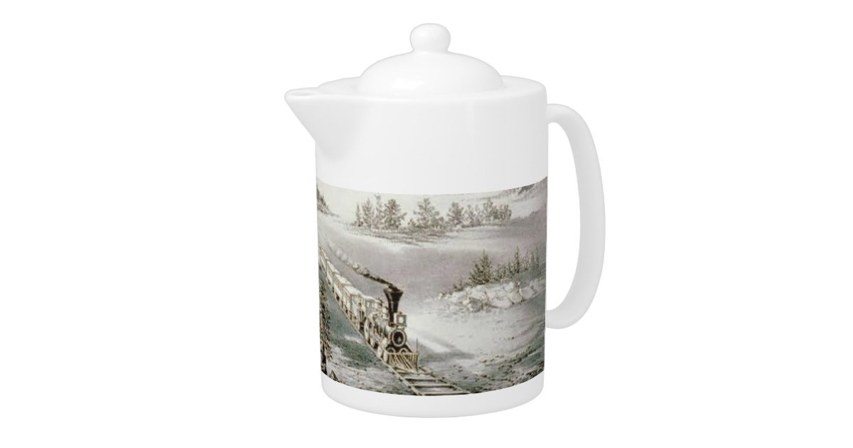 Vintage Train Teapot | Zazzle