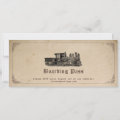 Vintage Train Ticket Wedding Invitation | Zazzle