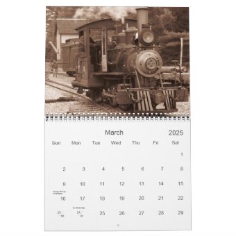 VINTAGE TRAINS CALENDAR | Zazzle