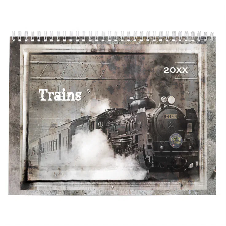Vintage Trains Calendar 2021 | Zazzle