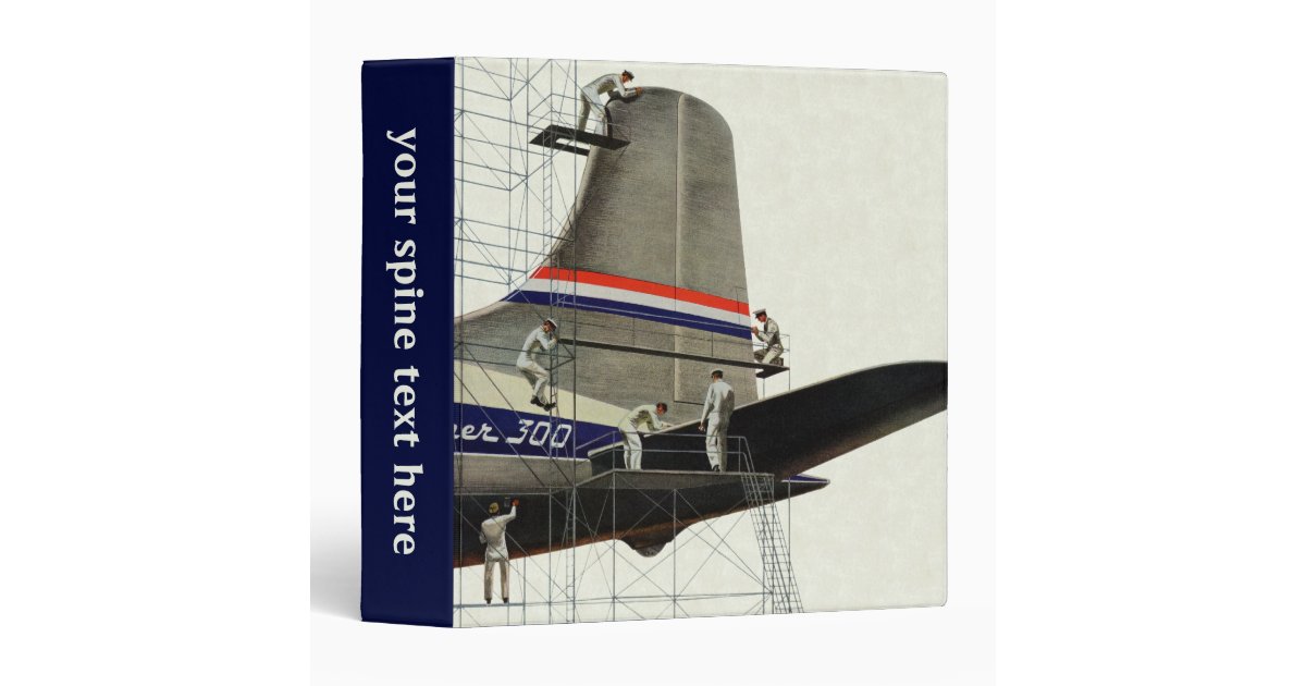 Vintage Transportation, Airplane Maintenance Binder | Zazzle