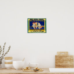 Vintage Travel Advert / Blackpool England 1900's Poster | Zazzle