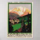 Vintage Travel Art Deco Poster Combloux, France | Zazzle