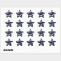 Vintage Travel Athens Greece Star Sticker | Zazzle