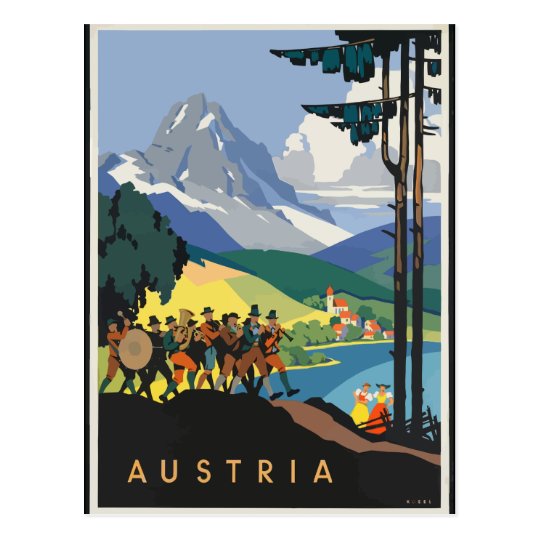 Vintage Travel Austria Postcard | Zazzle.com