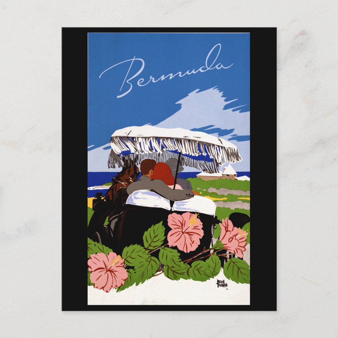 Vintage Travel Bermuda 1940s Postcard | Zazzle