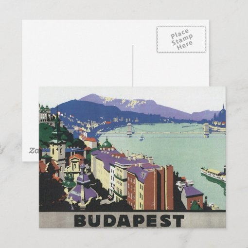 Vintage Travel Budapest Hungary Postcard | Zazzle