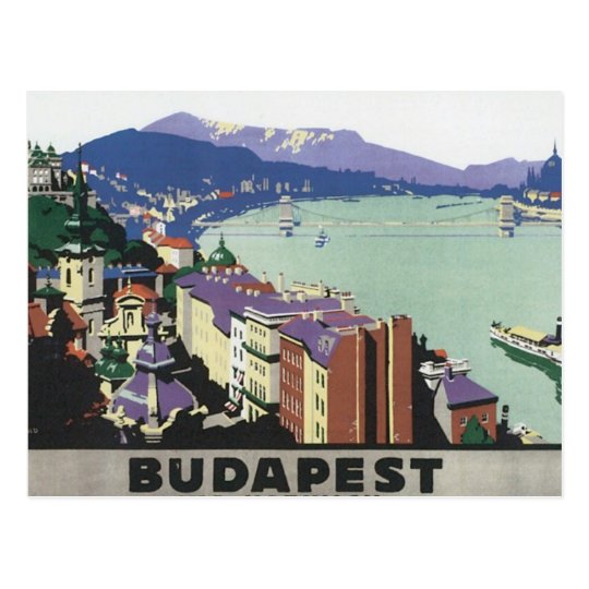 Vintage Travel Budapest Hungary Postcard | Zazzle.com