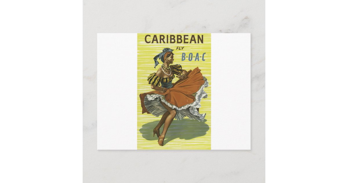 Vintage Travel Caribbean Postcard | Zazzle